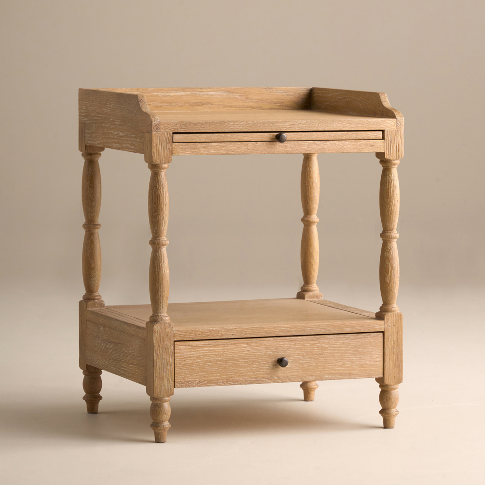 Lyon Bedside Table | Feather & Black